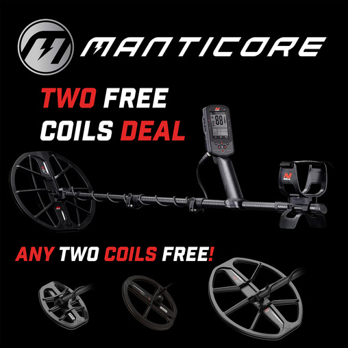 Minelab Manticore + Two Free Coils